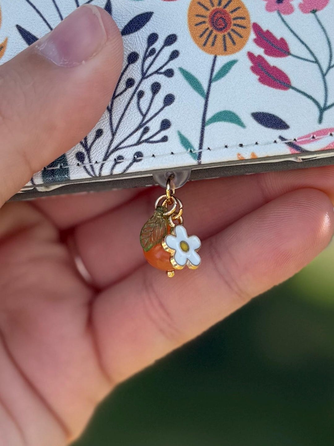 Orange Blossom USBC Charm | Phone and Kindle Charms | Spring ...