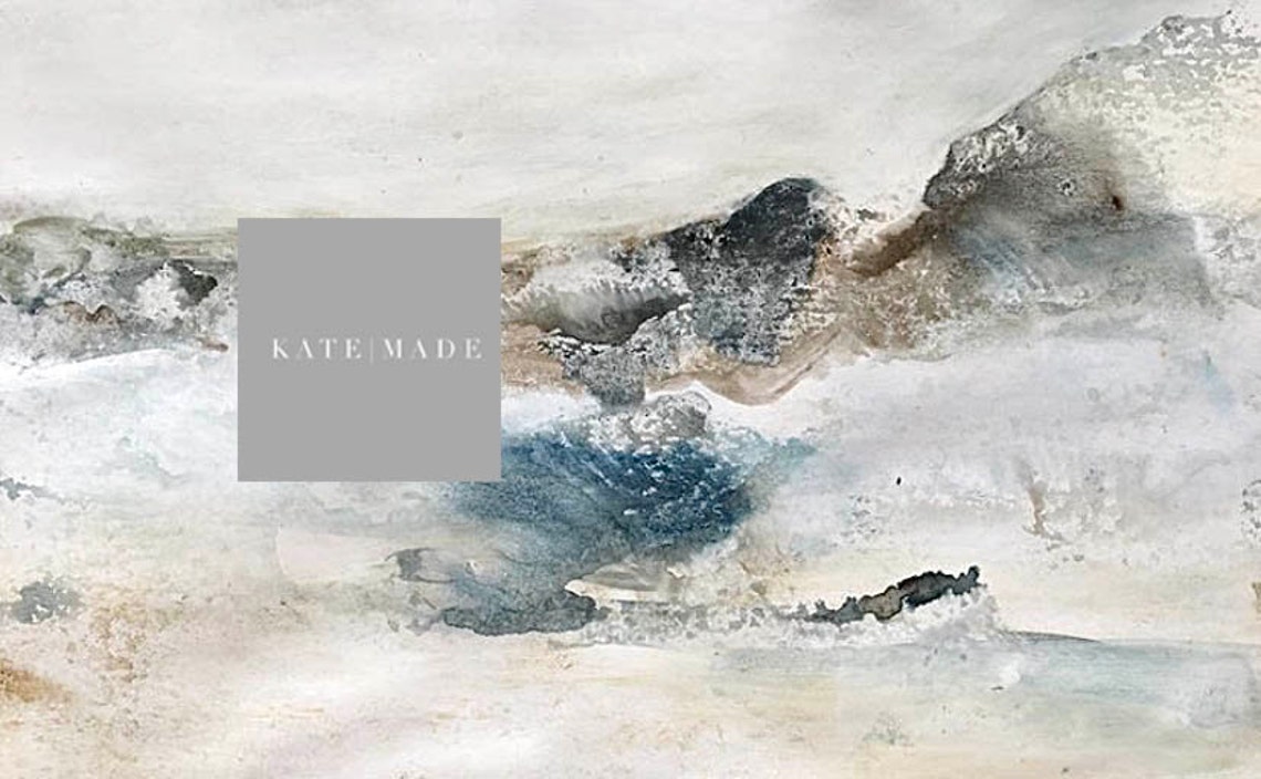 Winter Watercolor Abstract Painting - Etsy