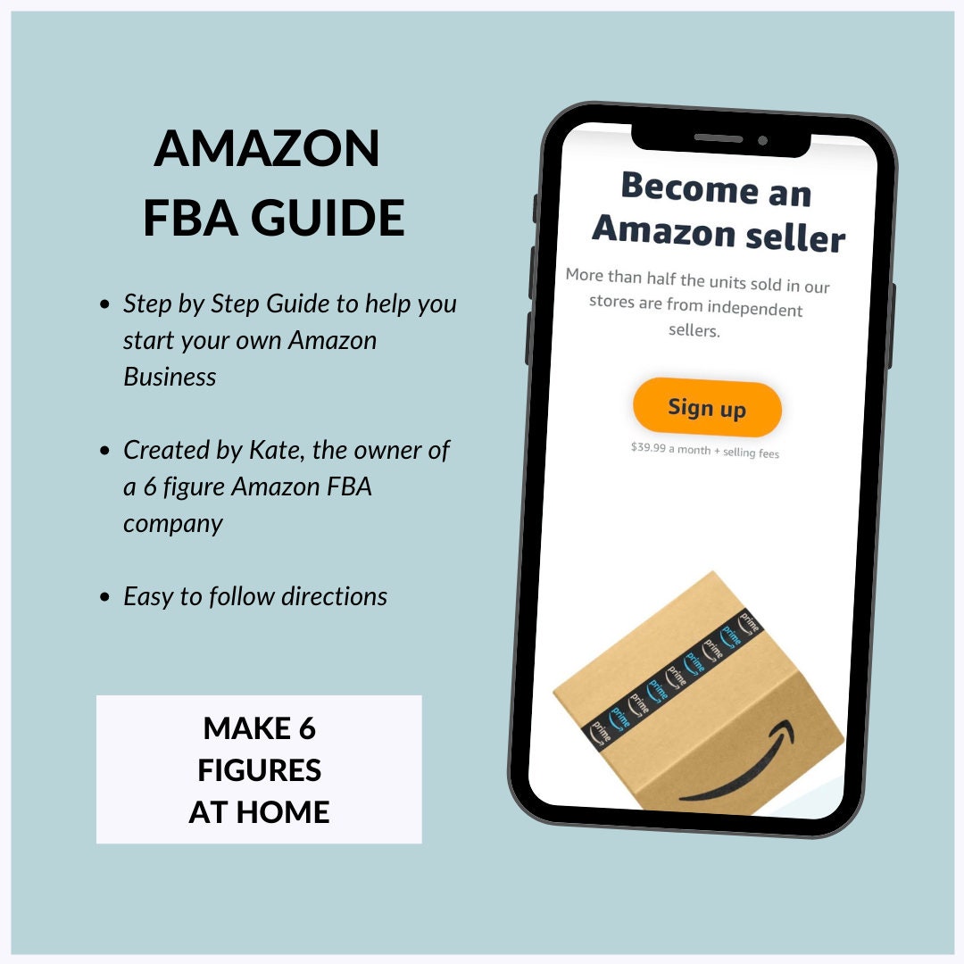 Amazon FBA Guide Step by Step How to make 6 figures at Home | Etsy