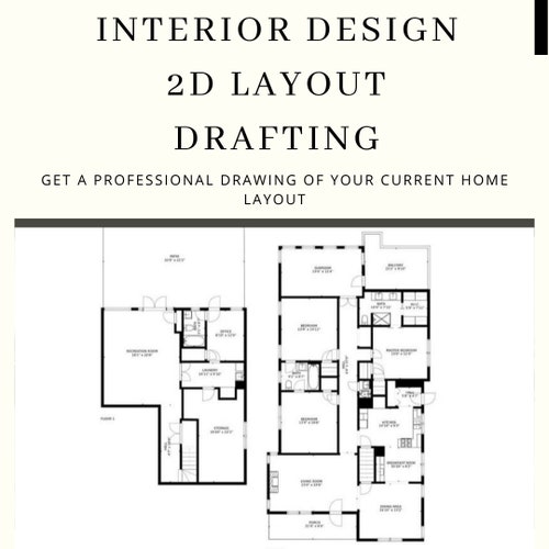 Custom Detailed 2D Floor Plan Virtual Interior Design - Etsy
