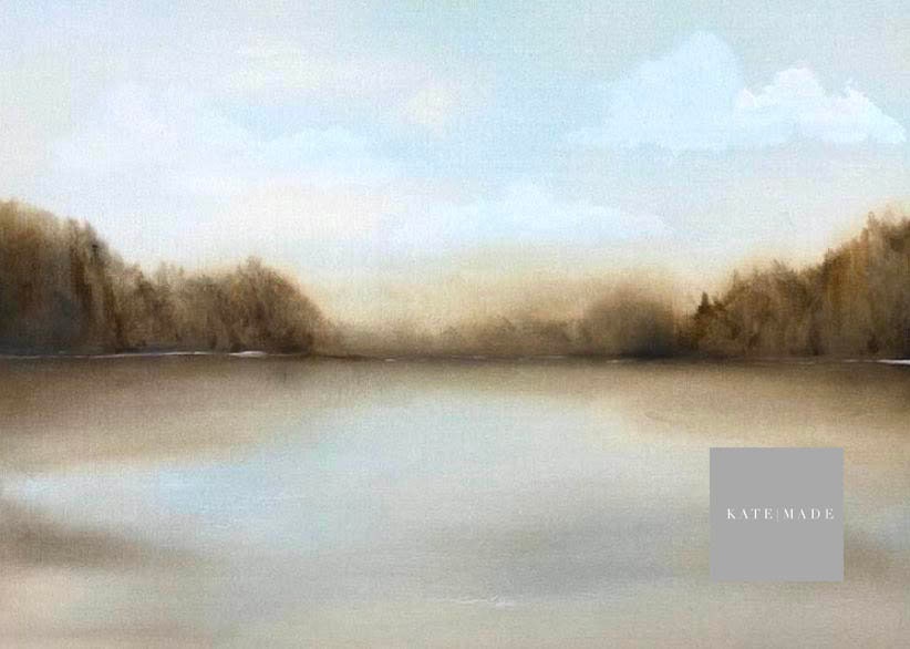 Neutral Abstract Watercolor Landscape Wall Art Download - Etsy