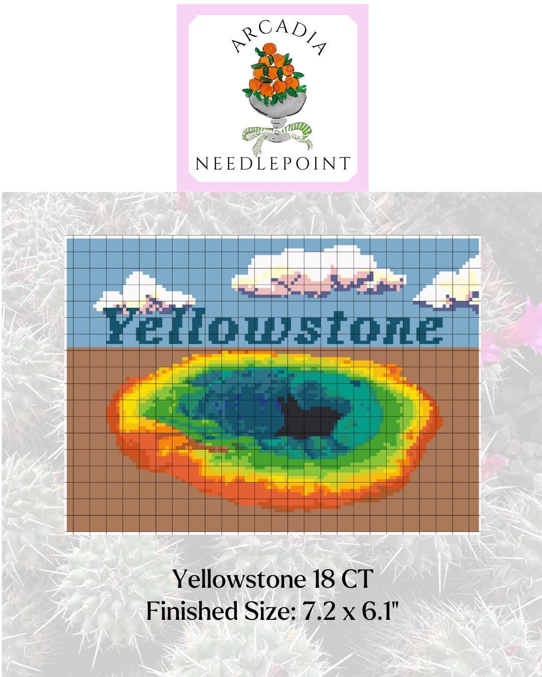 Yellowstone Needlepoint Chart 18ct - Etsy