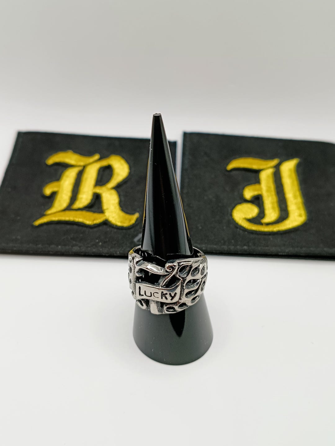 Men's Stainless Steel Lucky Number 7 Ring – Poker High Roller Band - Etsy