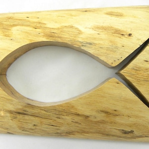 Jesus Fish Maple Wood Wall Art | Sign of the Fish | Ichthys | Ichthus ...