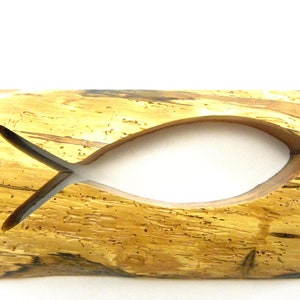 Jesus Fish Maple Wood Wall Art | Sign of the Fish | Ichthys | Ichthus ...