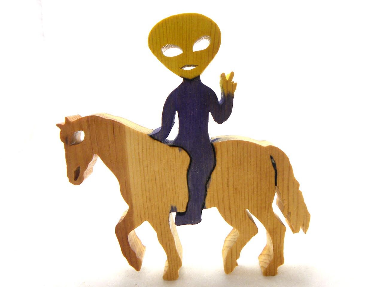 Cowboy Alien Extraterrestrial Martian Spaceman Space - Etsy