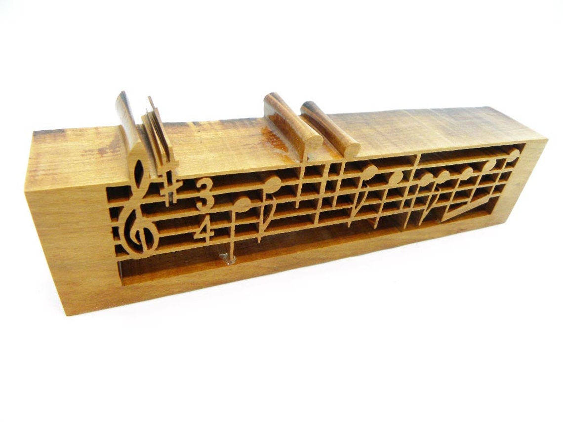 Music Notes Maple Wood Art Décor Sculpture - Etsy