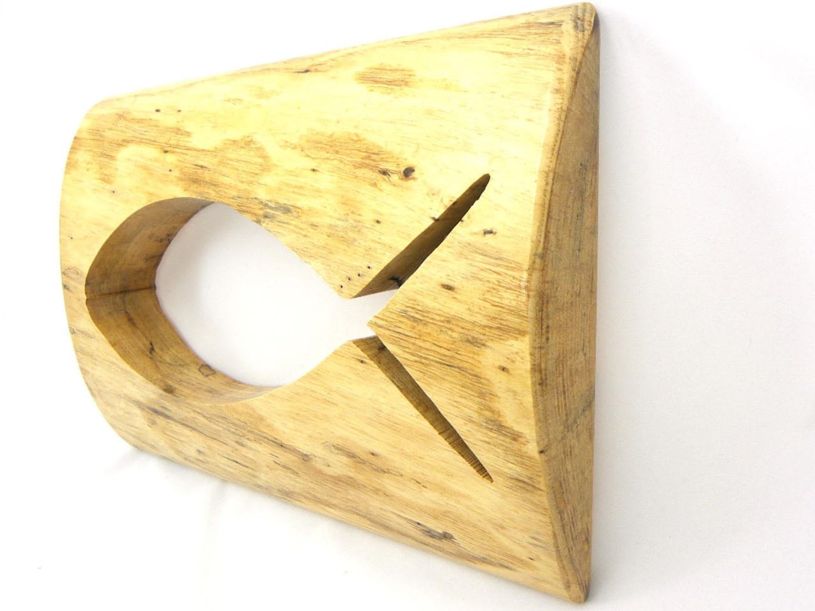 Jesus Fish Maple Wood Wall Art | Sign of the Fish | Ichthys | Ichthus ...