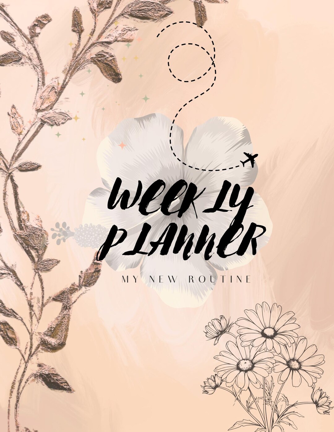 Weekly Planner Printable | Undated Weekly Planner | Boho Neutral ...