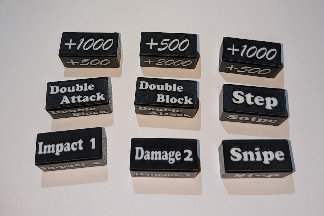 3D Printed Union Arena Dice Set With Storage Case – Custom Colors – TCG ...
