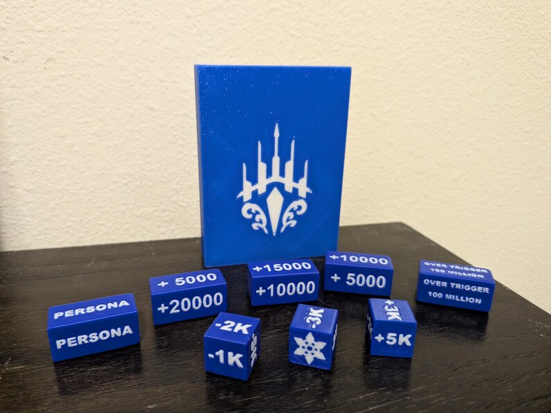 3D Printed Cardfight Vanguard Dice Set With Storage Case – Custom Clan ...