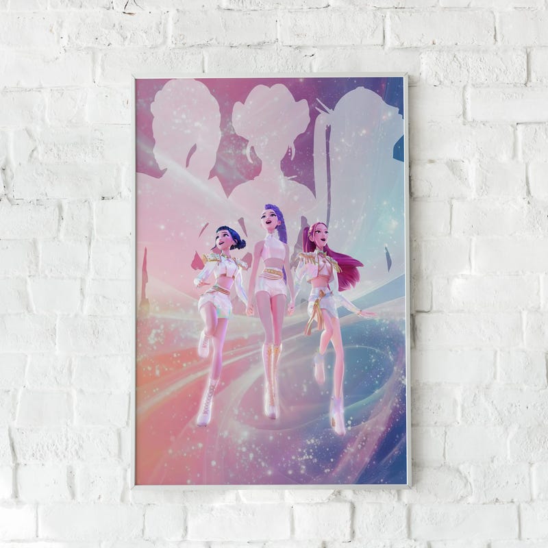 Kpop demon hunters concert poster - Etsy België