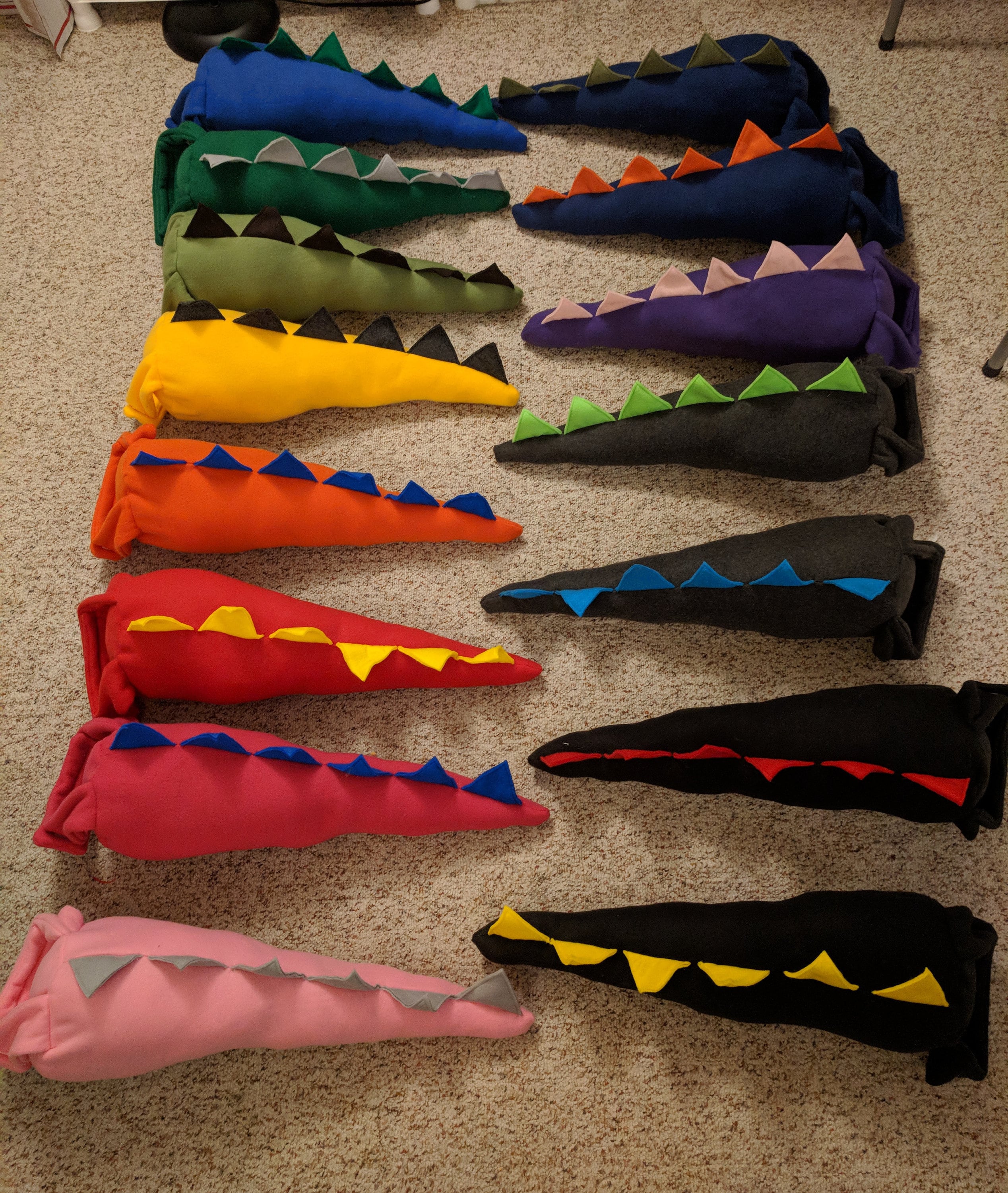Dinosaur Tails Variety of Colors to Choose From Customize - Etsy