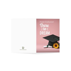 Physical Graduation Greeting Card - Dare to Dream - Etsy