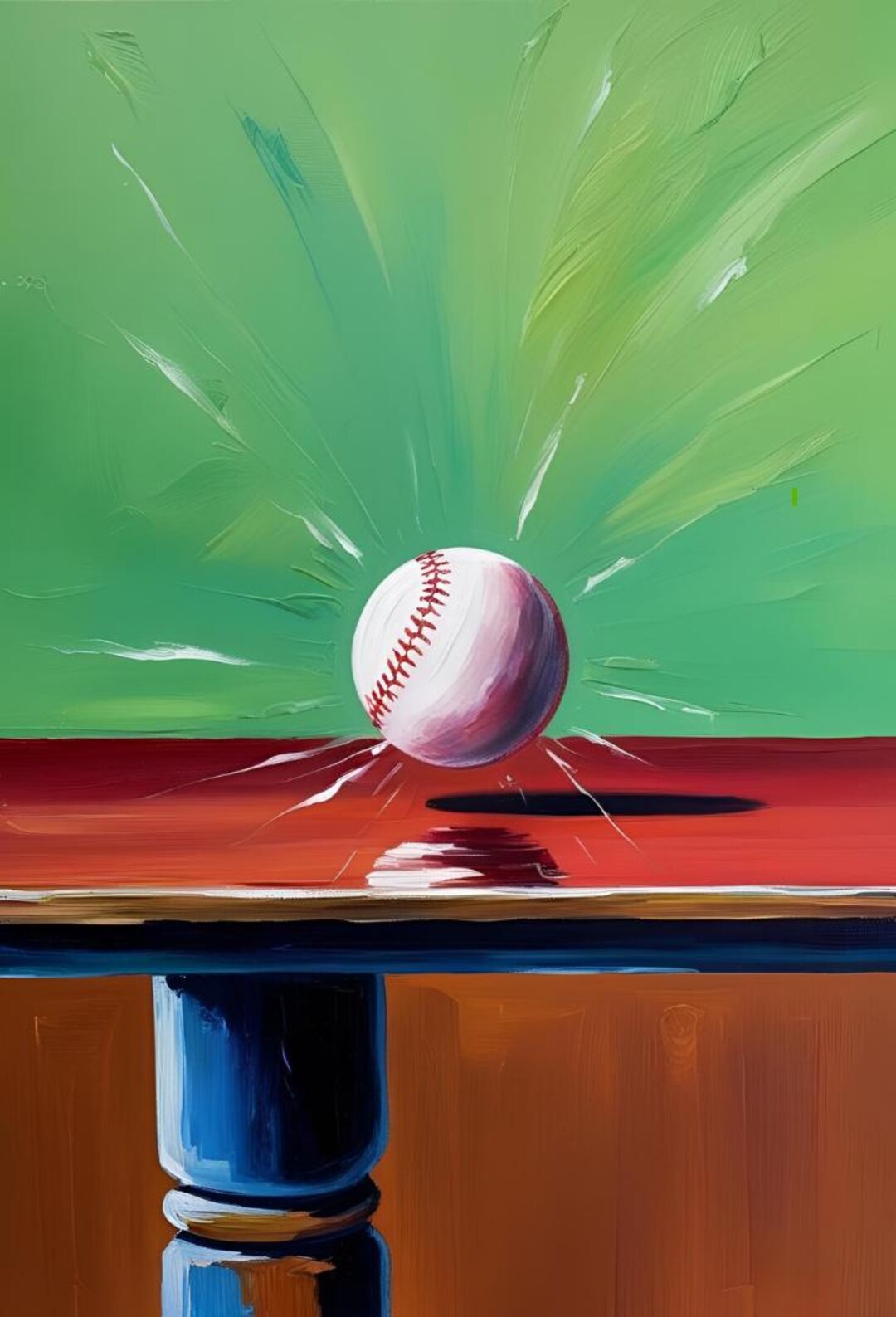 Digital Wall Art - Title : Bouncing Baseball - Etsy