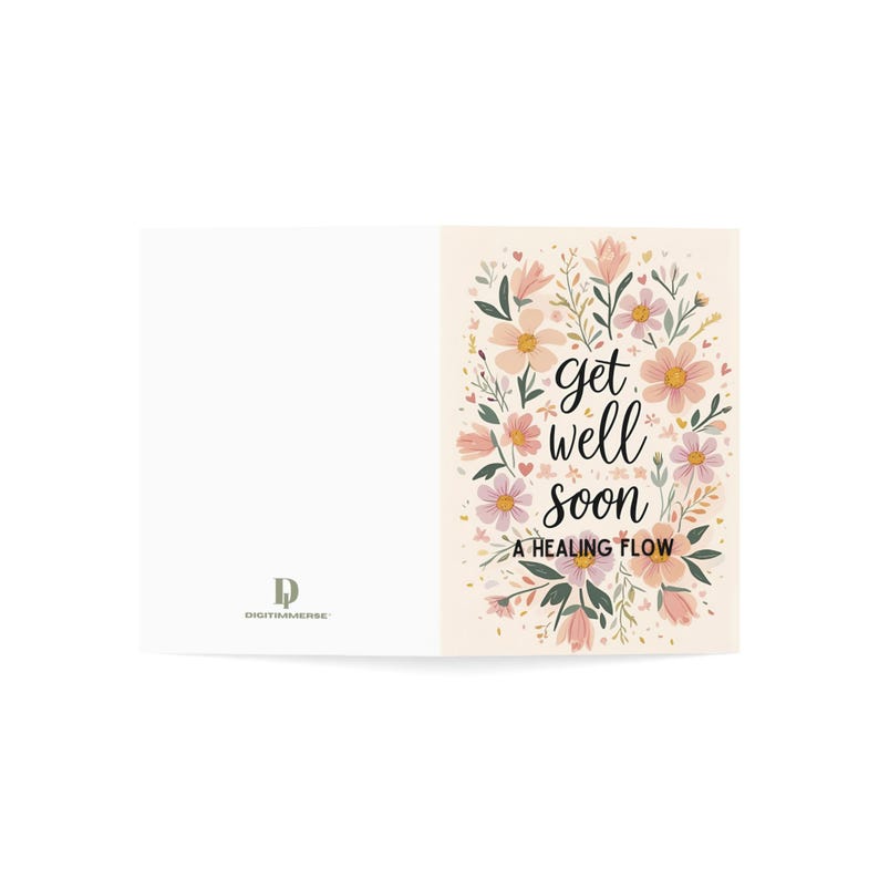 Physical Get Well Poetry Greeting Card - Heart - Etsy