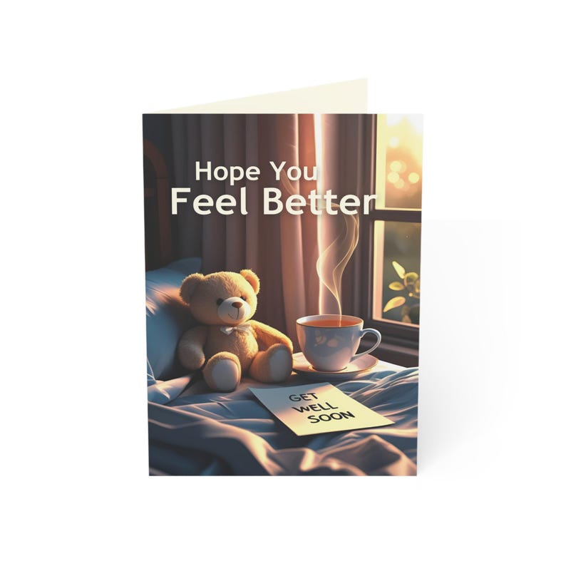 Physical Get Well Poetry Greeting Card - Kin - Etsy