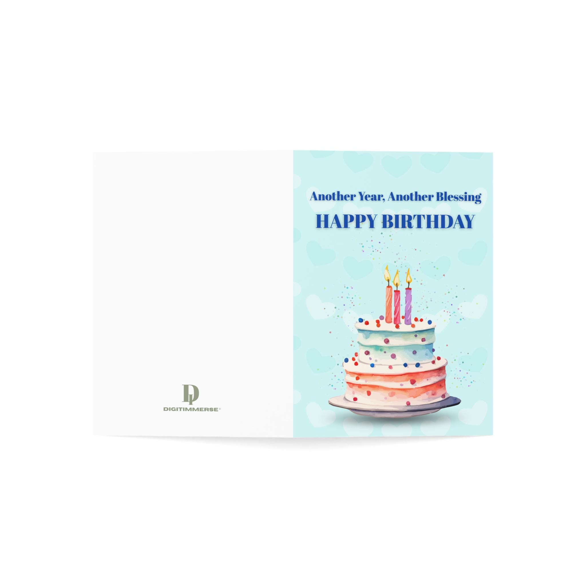 Physical Birthday Greeting Card - Another Year, Another Blessing - Etsy