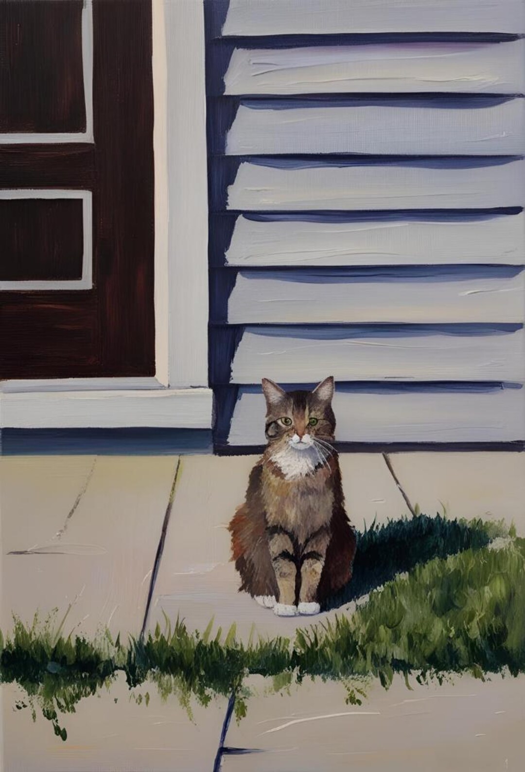 Digital Wall Art - Title : Paws on the Porch - Etsy