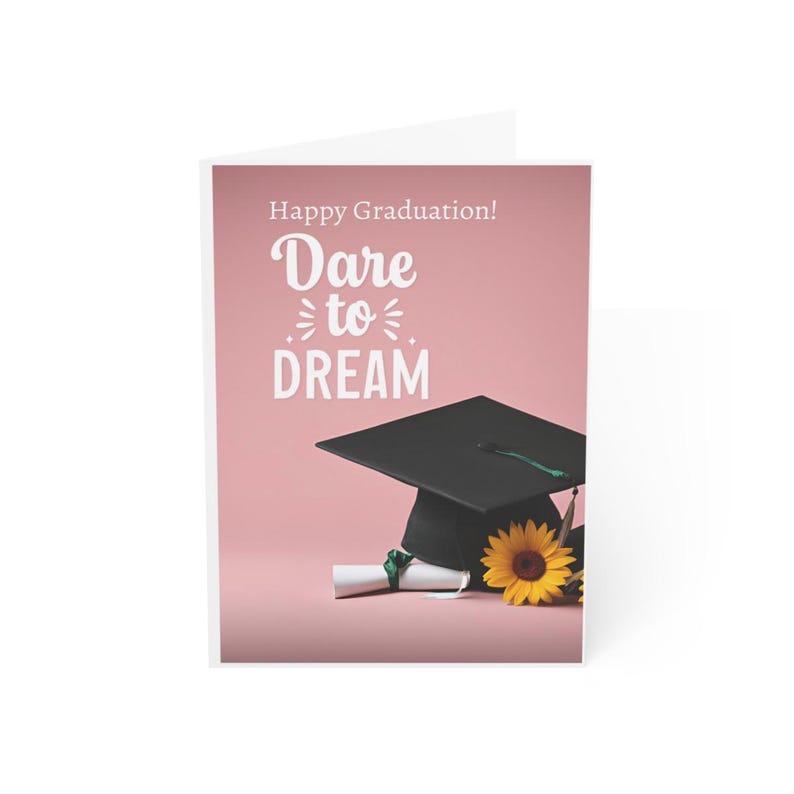 Digital Graduation Greeting Card – Dare to Dream - Etsy