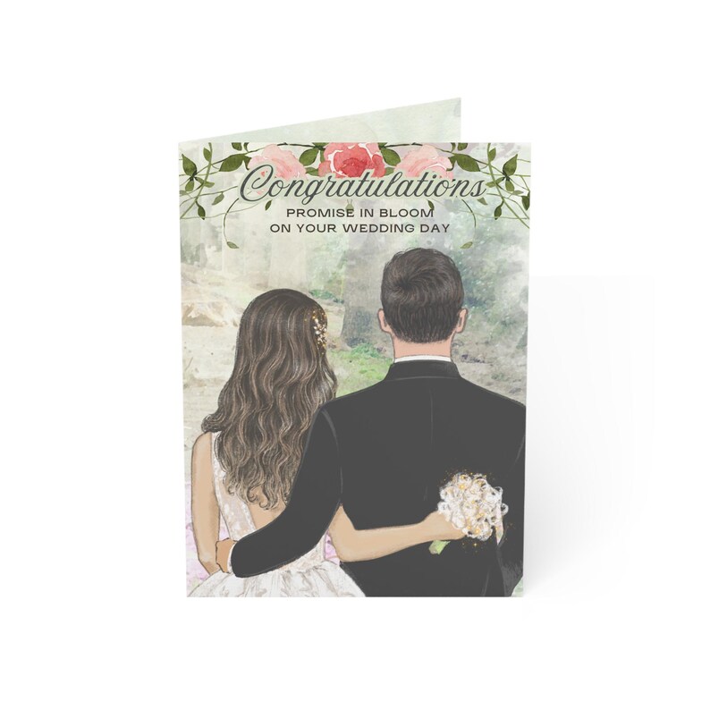 Physical Wedding Poetry Greeting Card - Promise in Bloom - Etsy