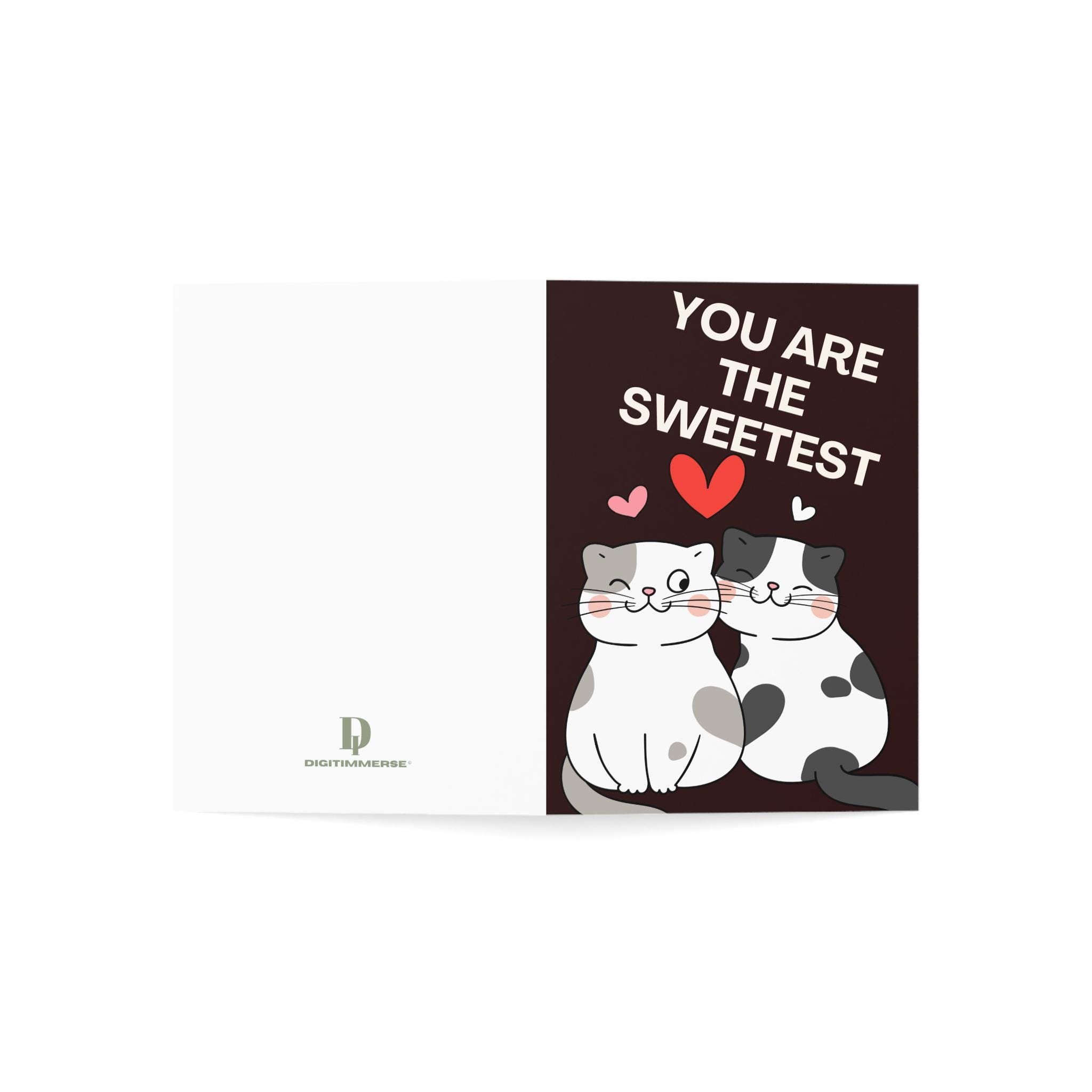 Physical Thank You Poetry Greeting Card - You Are the Sweetest - Etsy