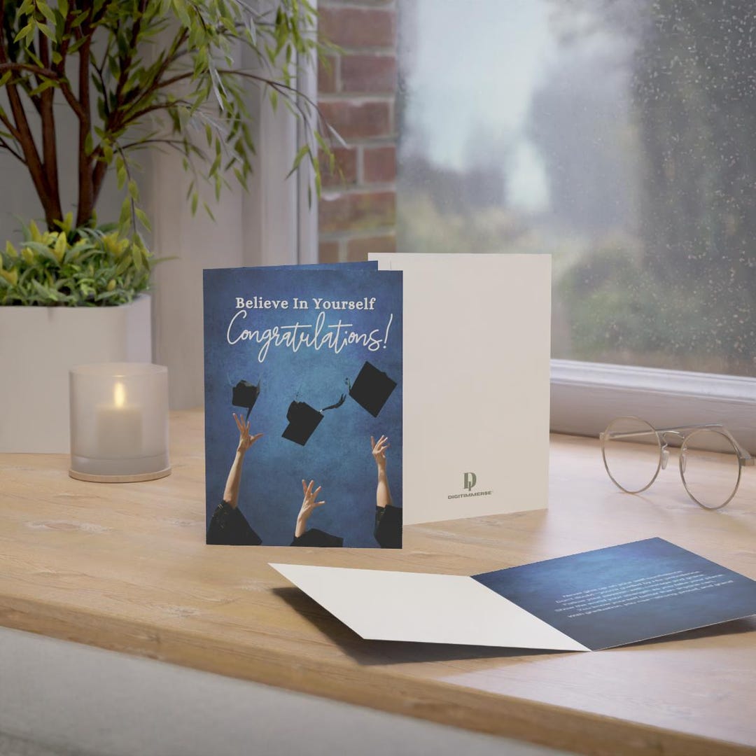 Digital Graduation Greeting Card – Believe in Yourself - Etsy