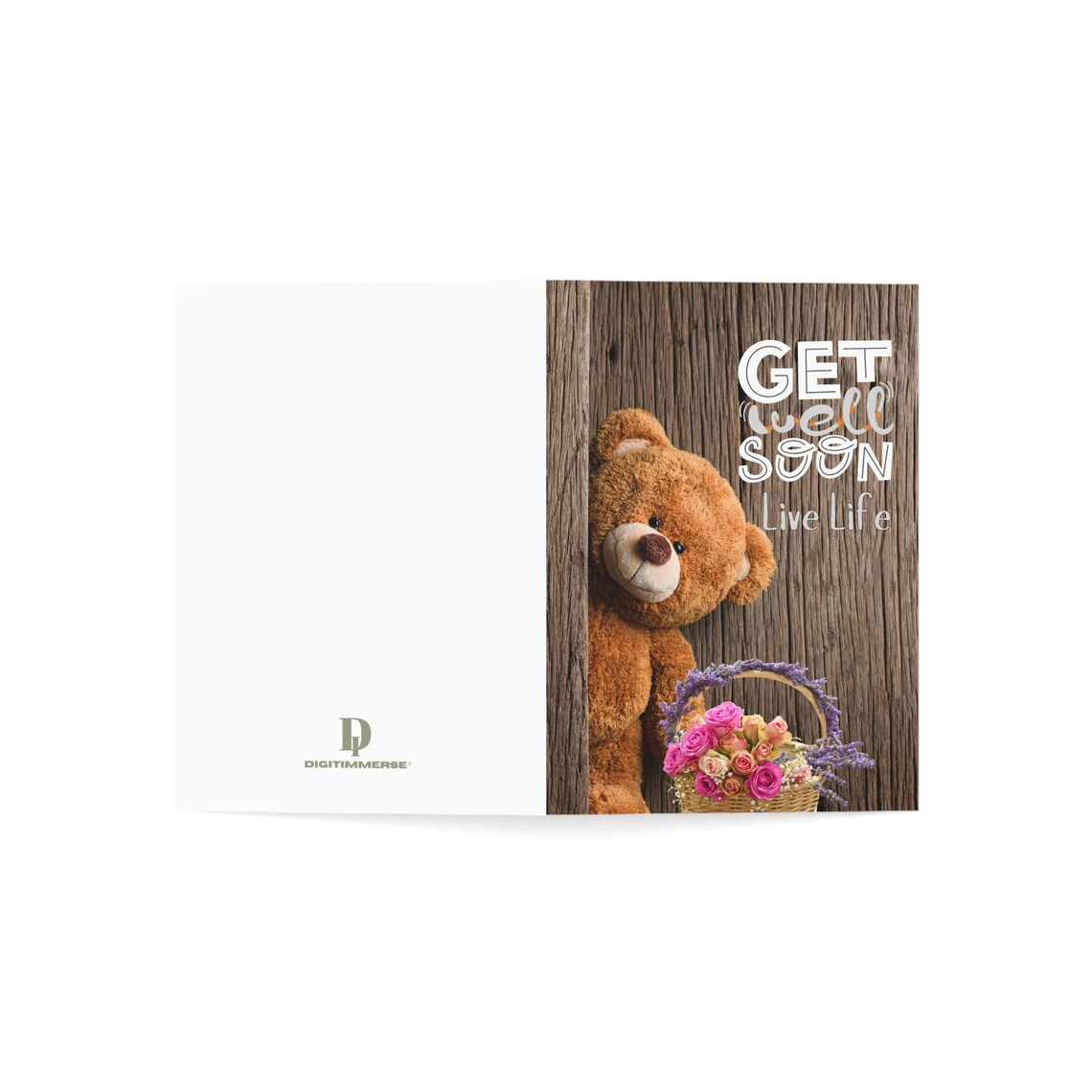 Physical Get Well Poetry Greeting Card - Live Life - Etsy