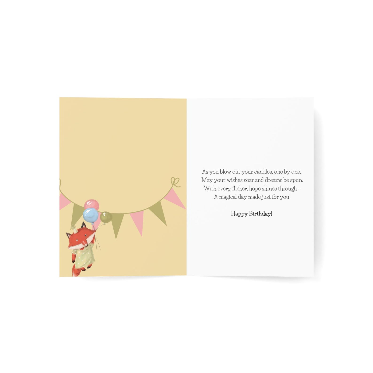 Physical Birthday Poetry Greeting Card - Happy Birthday - Etsy