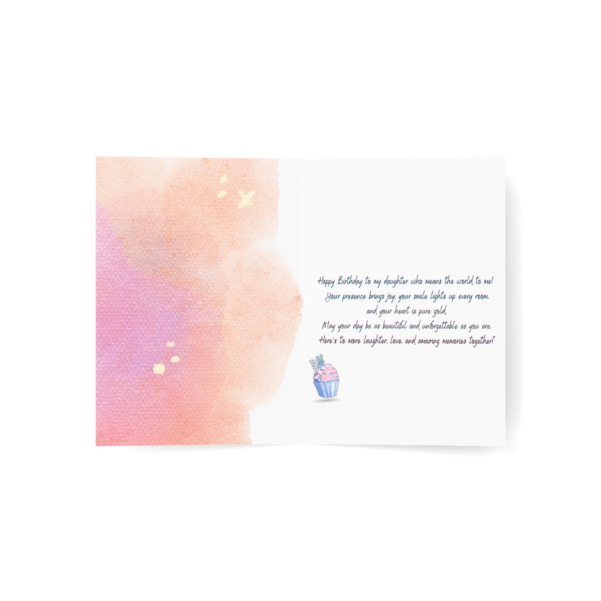 Physical Birthday Greeting Card - to a Special Daughter - Etsy