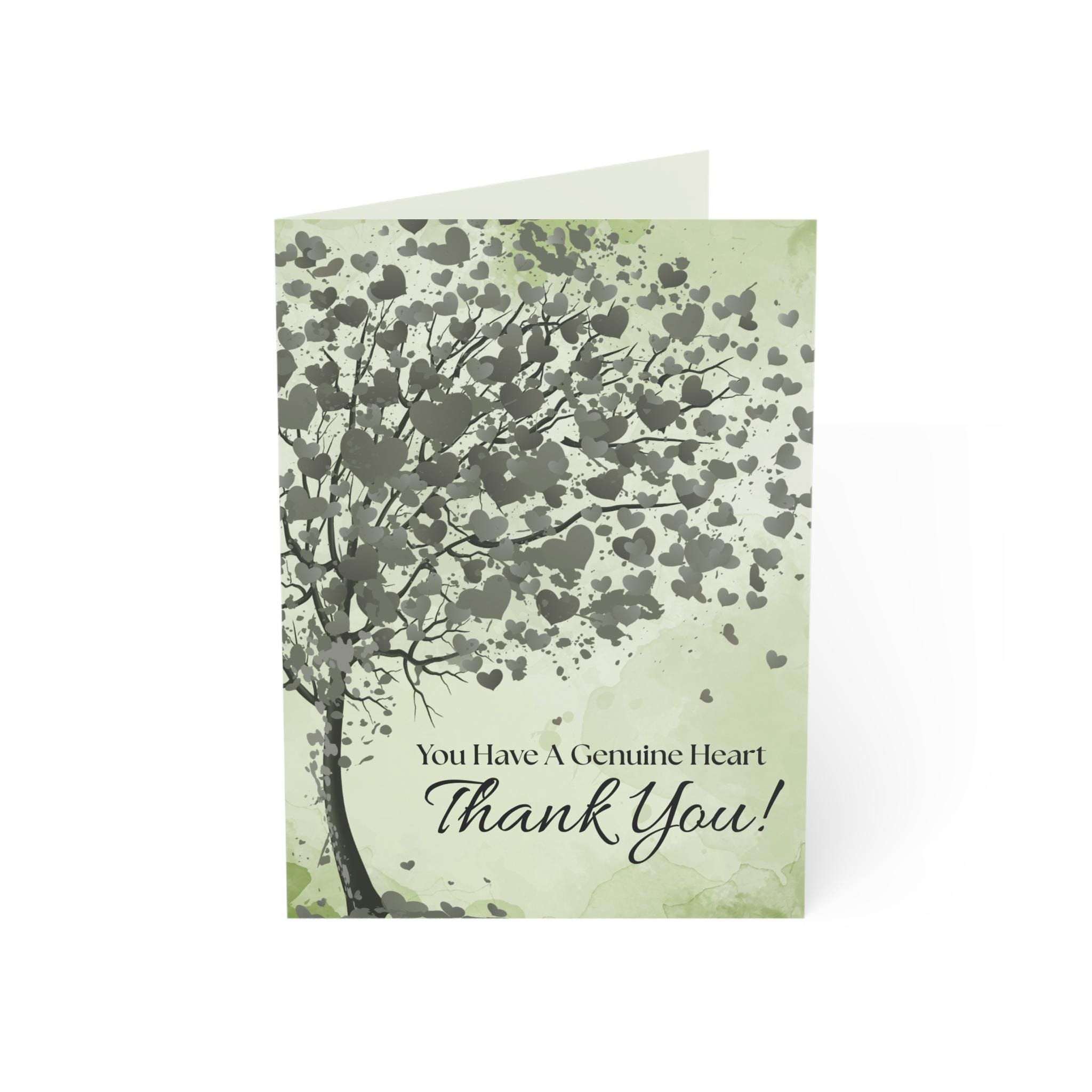 Physical Thank You Poetry Greeting Card - Genuine Heart - Etsy