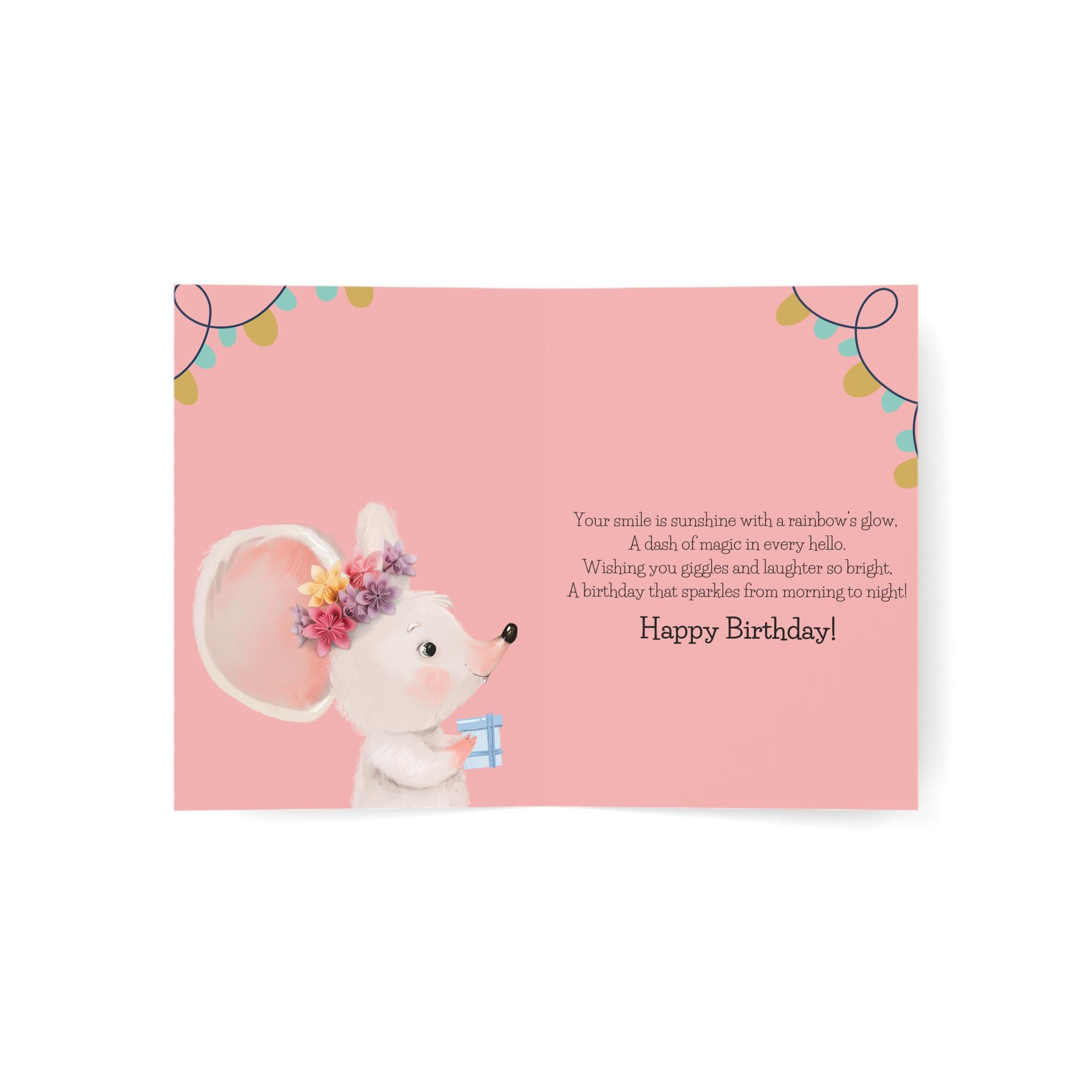 Physical Birthday Poetry Greeting Card - Happy Birthday - Etsy