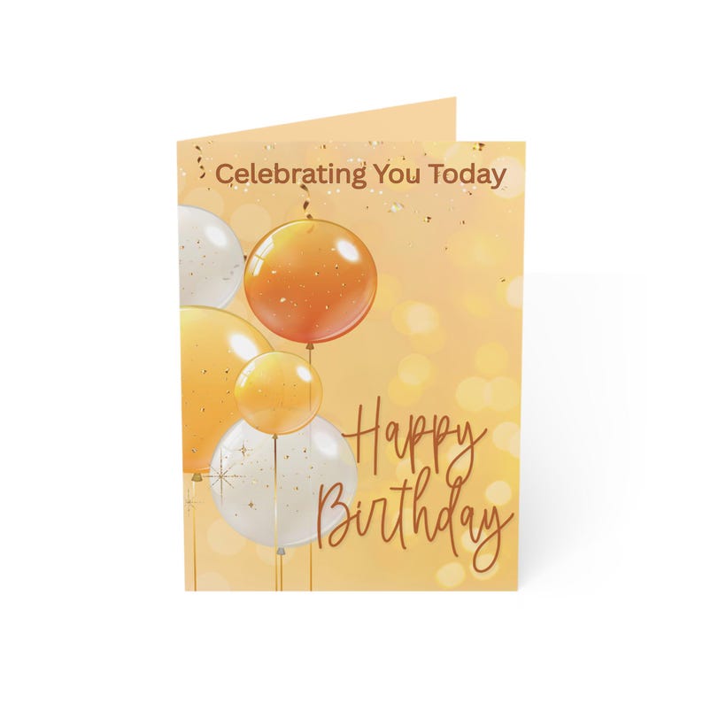 Physical Birthday Greeting Card - Celebrating You Today - Etsy