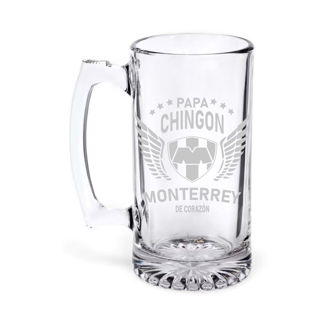 Papa Chingon Monterrey Beer Mug, Laser Engraved 26.5 Oz - Etsy