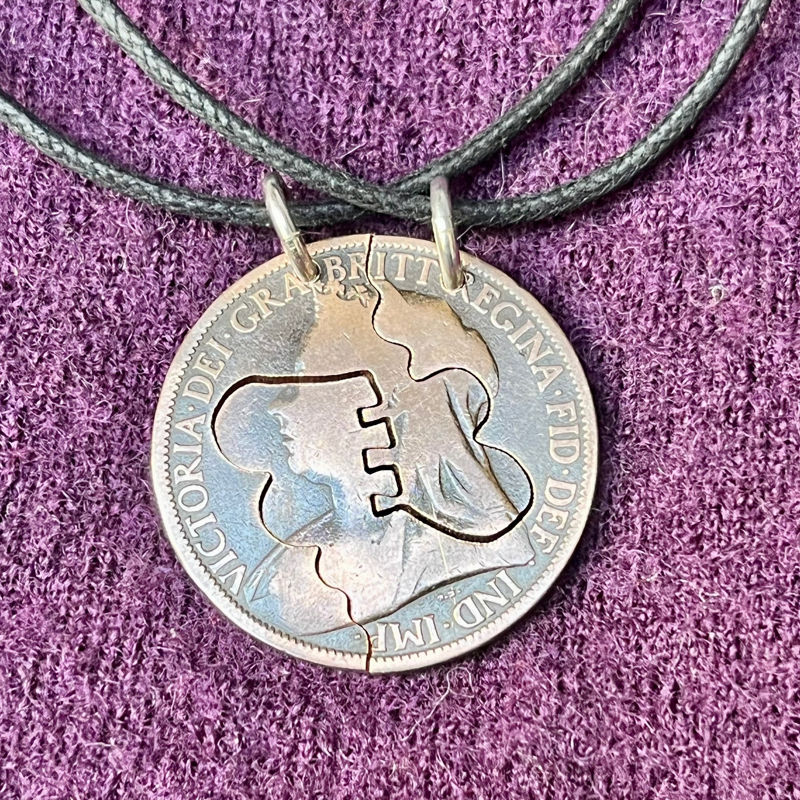 Steampunk Heartscopper Interlocking Vintage Coin - Etsy