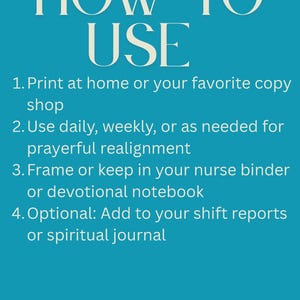 Nursing Prayer Checklist & Reflection Journal, Christian Nurse ...