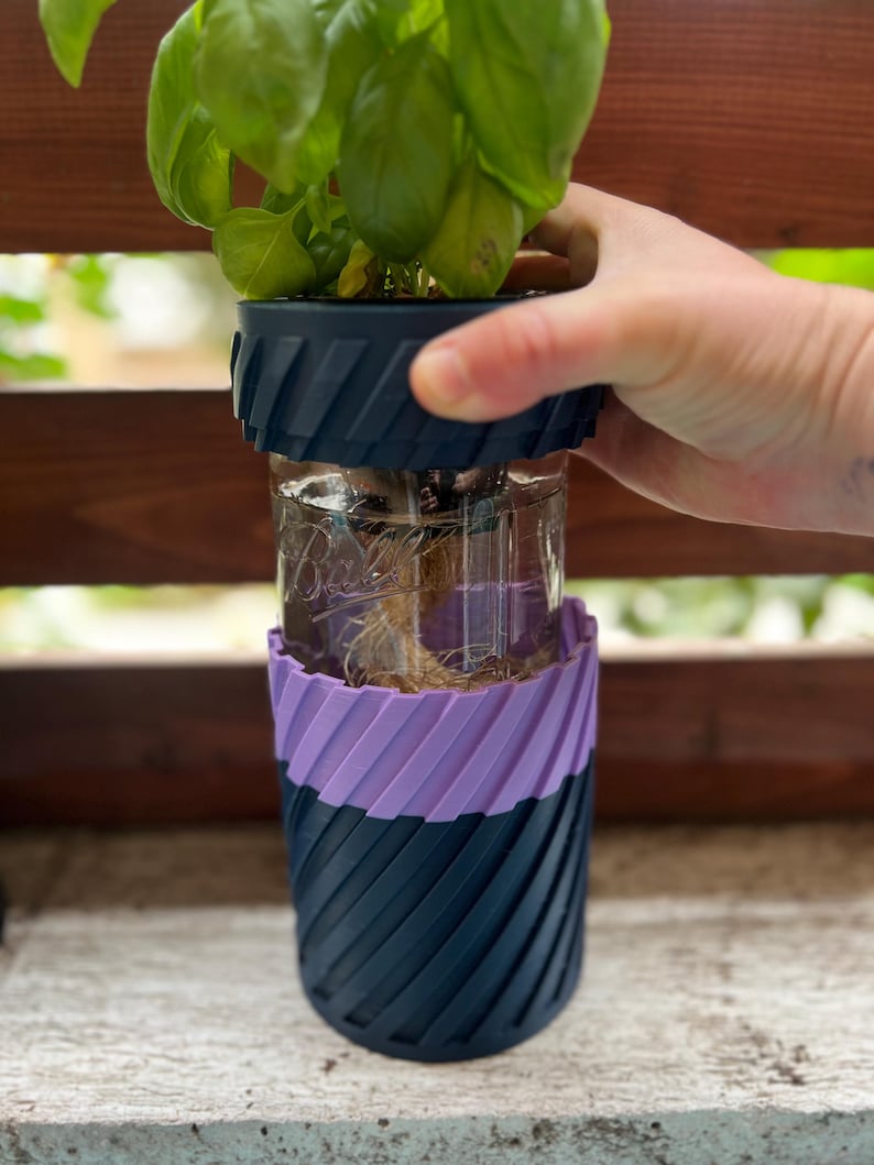 Mason Jar Hydroponic Planter Sleeve - Etsy