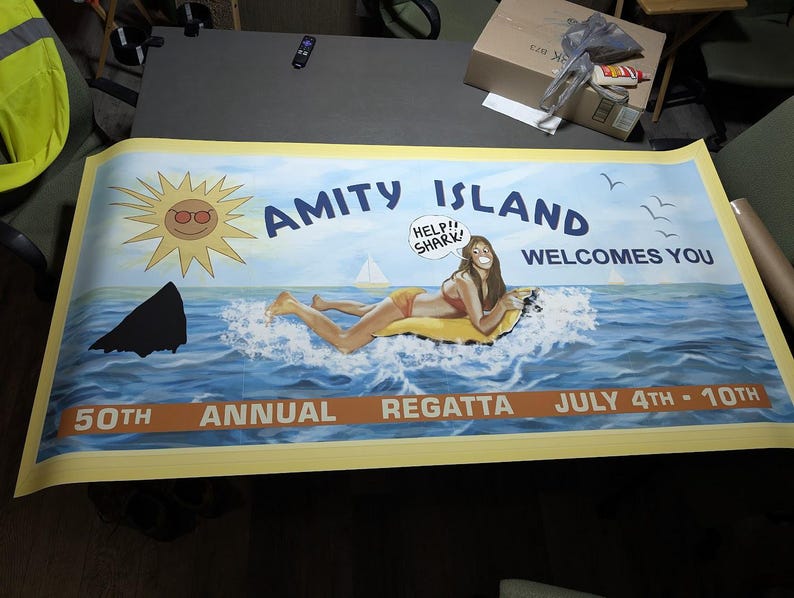 Fully Scalable Amity Island Sign - Etsy