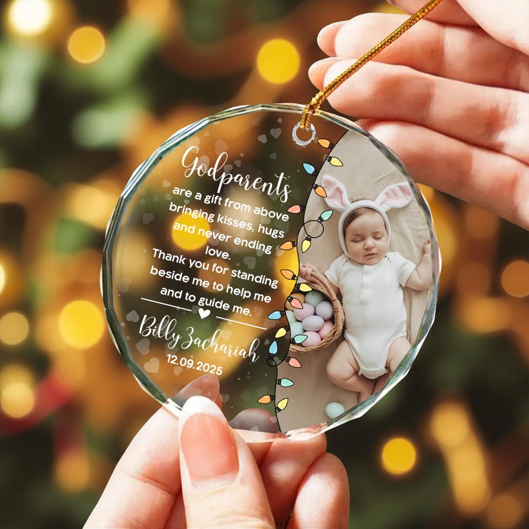 Personalized Gifts for Godparents, Godparent Ornament Keepsake, Custom ...