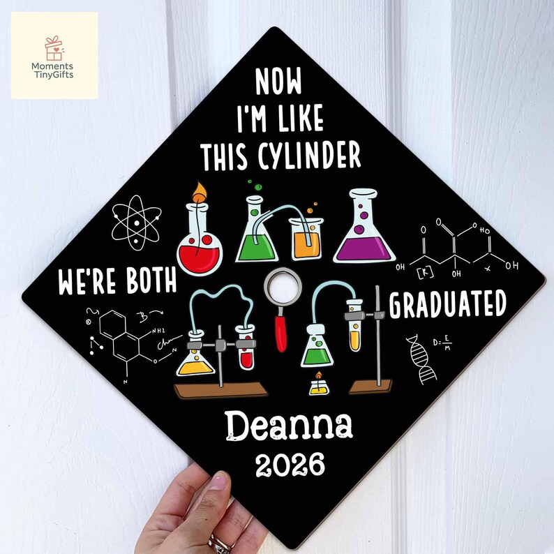 Chemistry Graduation Cap Topper | Funny Science Grad Cap | We're Both ...
