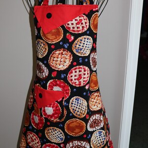 Bakery Fresh Pies - Women's Apron - Pocket -ruffle - Apple - Cherries ...