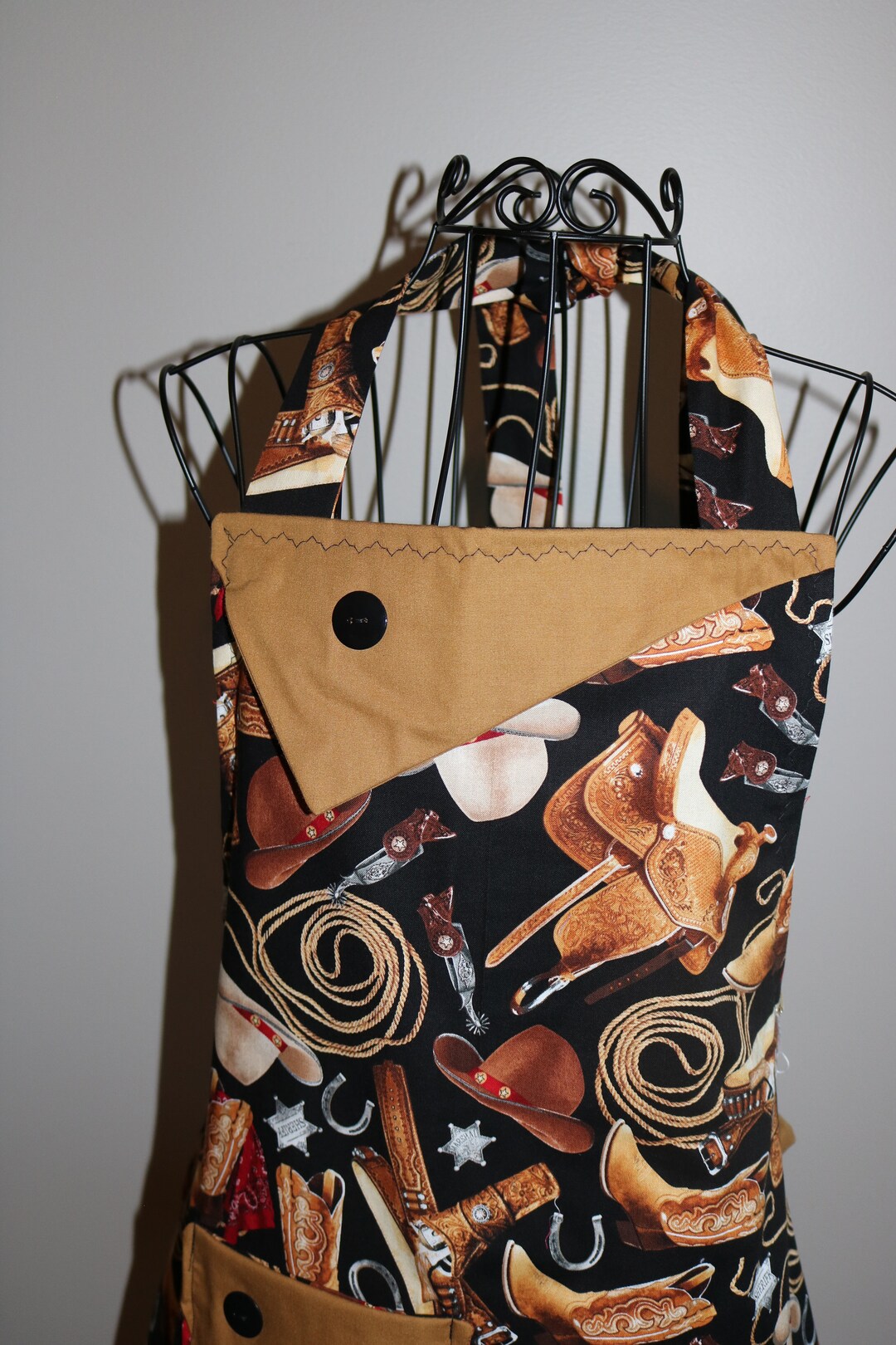 Cowboy/sheriff - Women's Apron - Pocket -ruffle - Ropes - Saddles ...