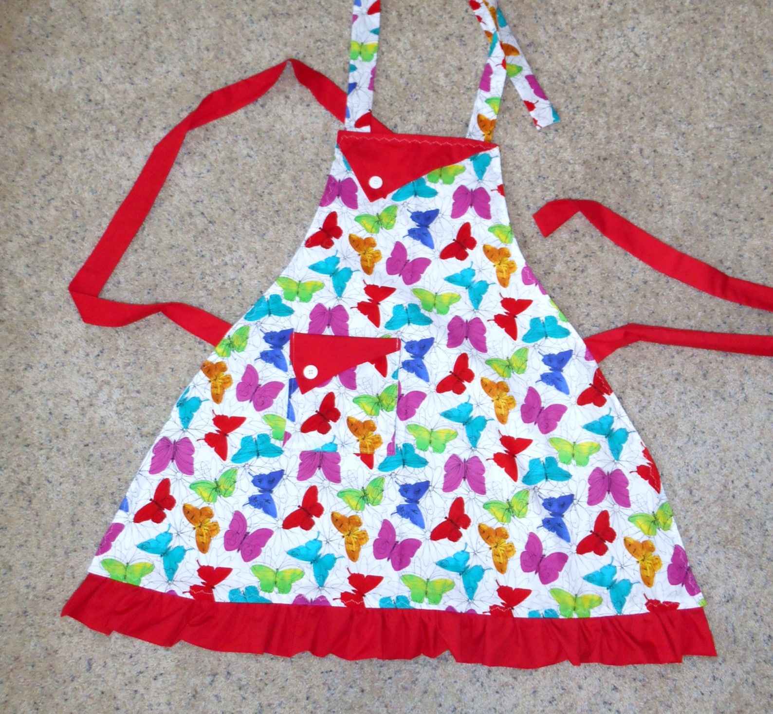 Colorful Butterflies Apron | Etsy