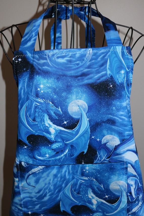 Dragons Adult Unisex Apron Pocket Mythological Fire - Etsy