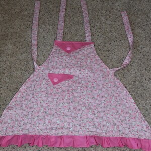 Cute Pink Pigs - Girl's Apron - Pocket - Ruffle - Farmer - Mother ...