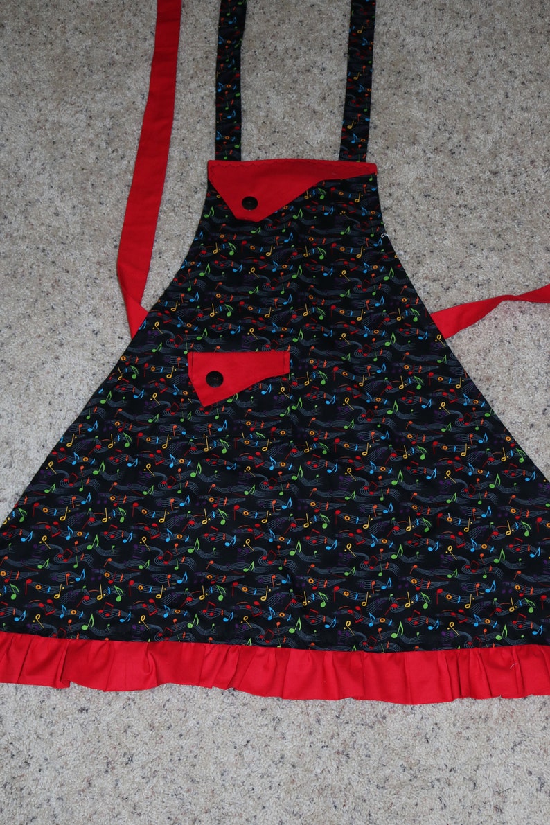 Brightly Colored Music Notes Women's Apron Pocket - Etsy