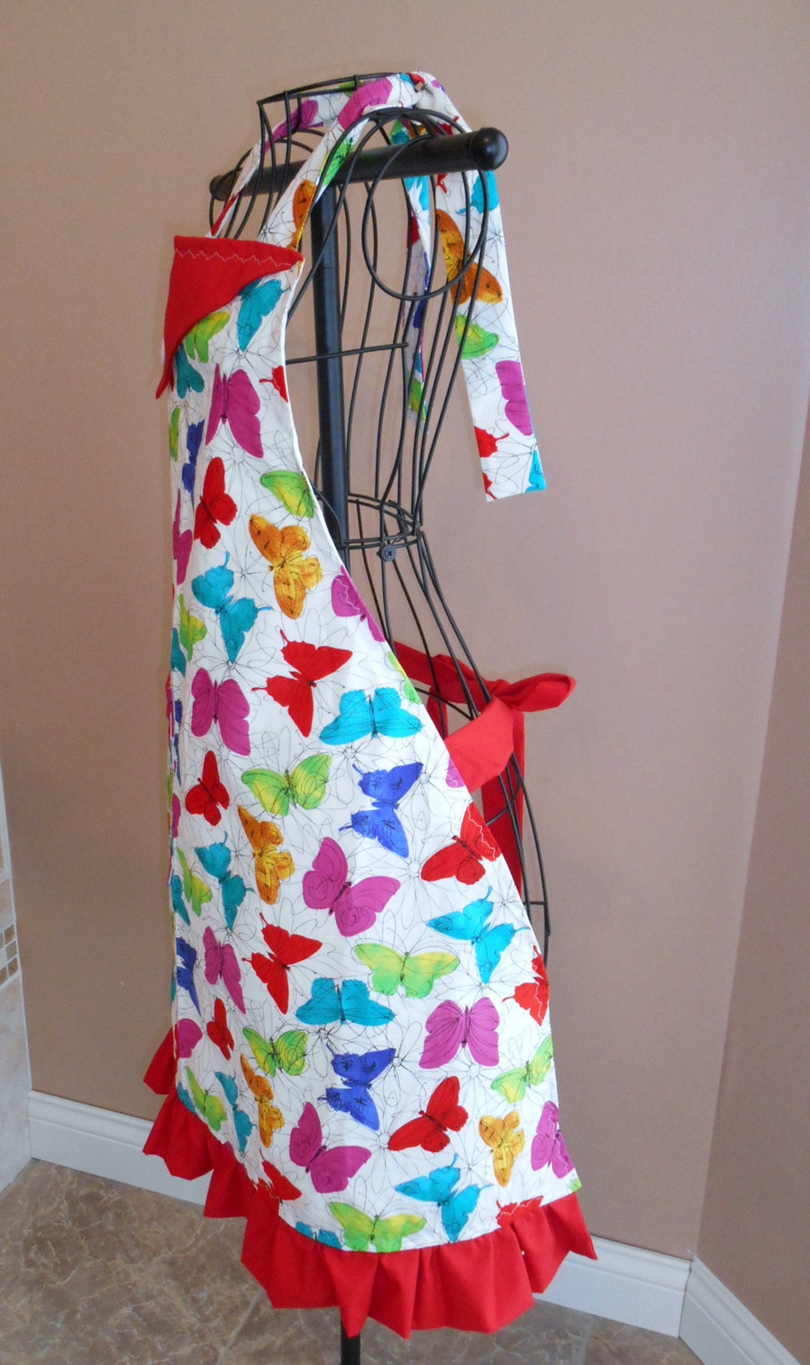 Colorful Butterflies Apron - Etsy