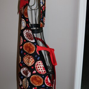 Bakery Fresh Pies - Women's Apron - Pocket -ruffle - Apple - Cherries ...
