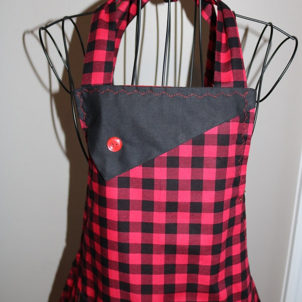 Plaid Apron - Etsy