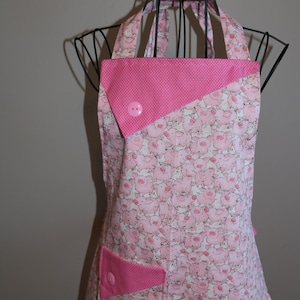 Cute Pink Pigs - Women's Apron - Pocket - Ruffle - Farmer - Hogs ...